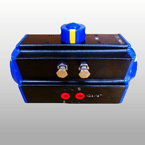 Silver Color Single Action Pneumatic Actuator Quarter Turn Spring ...