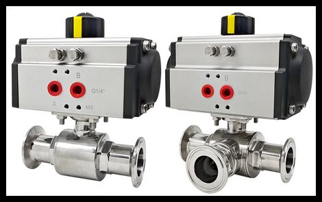 Rack And Pinion 2-8 Bar Pneumatic Valve Actuator 304 316 Stainless Steel