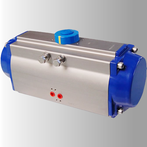 Silver Double Action Pneumatic Actuator OEM Pneumatic Valve Actuators ...